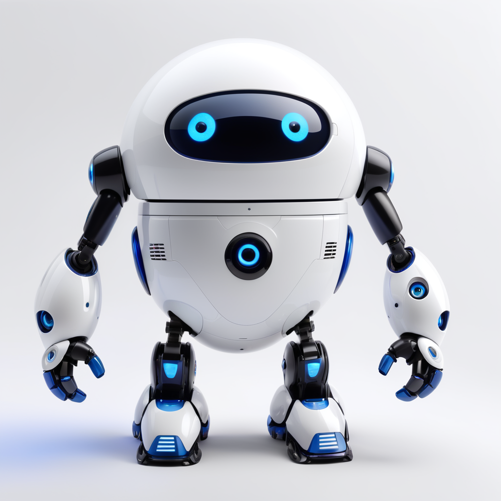 Premium Free ai Images | this friendly robot boasts sleek white ...