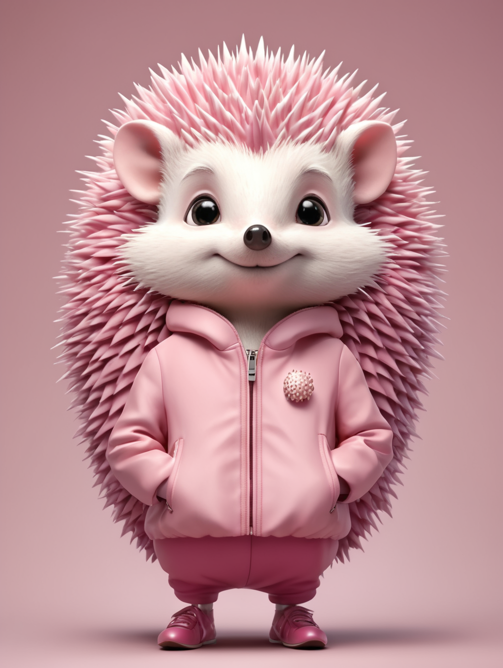 Premium Free ai Images | amy rose anthropomorphic hedgehog pink