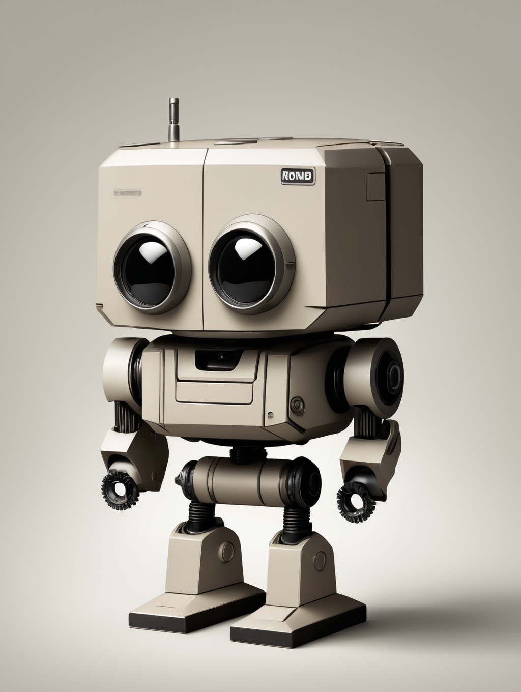 Premium Free ai Images | short boxy droid with wide flat head useful as ...