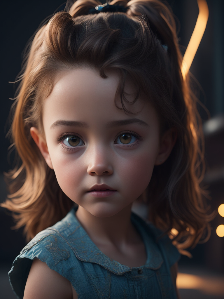 Premium Free ai Images | pixar style little girl unreal engine octane ...