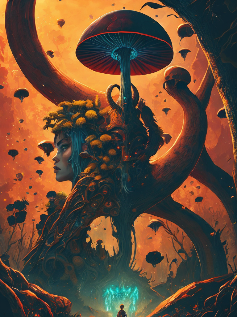 Premium Free ai Images | nature high resolution very detailed crowded ...