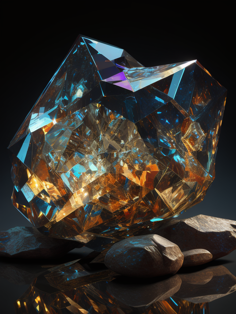 Premium Free ai Images | gem crystal sharp on details vibrance saturation