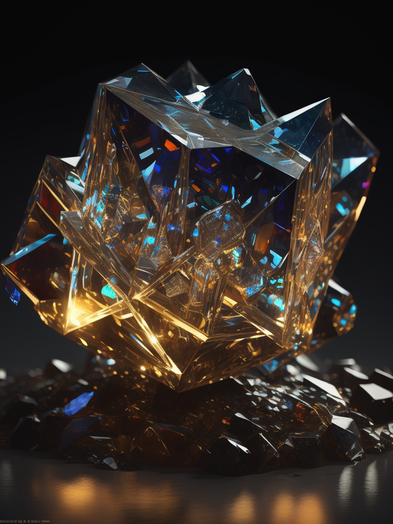 Premium Free ai Images | gem crystal sharp on details vibrance saturation