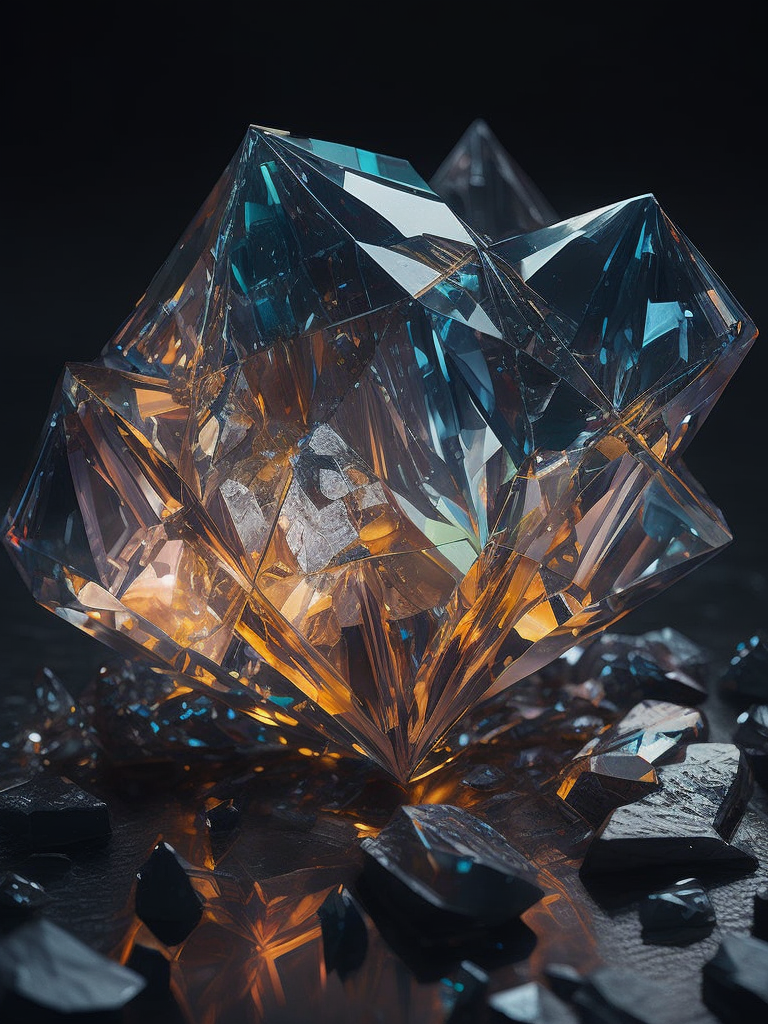 Premium Free ai Images | gem crystal sharp on details vibrance saturation