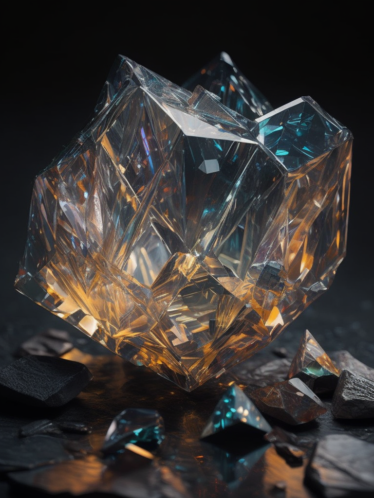 Premium Free ai Images | gem crystal sharp on details vibrance saturation