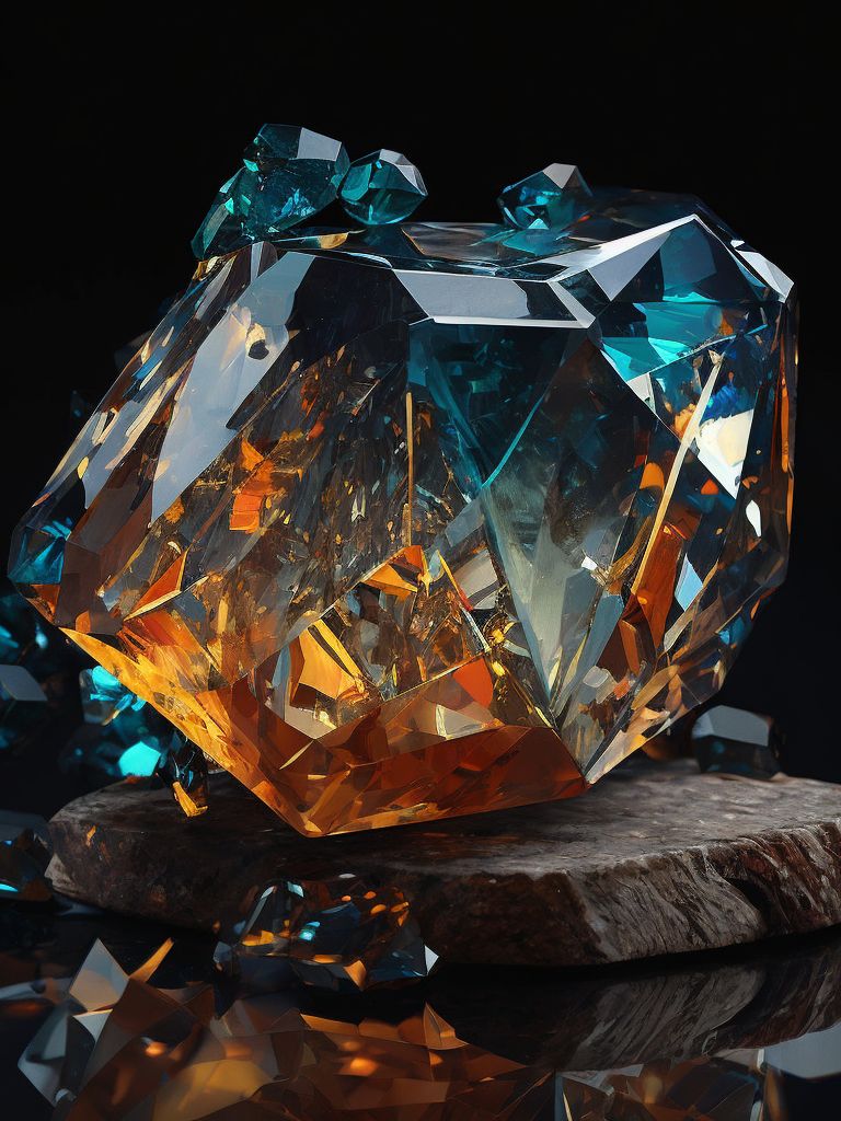 Premium Free ai Images | gem crystal sharp on details vibrance saturation