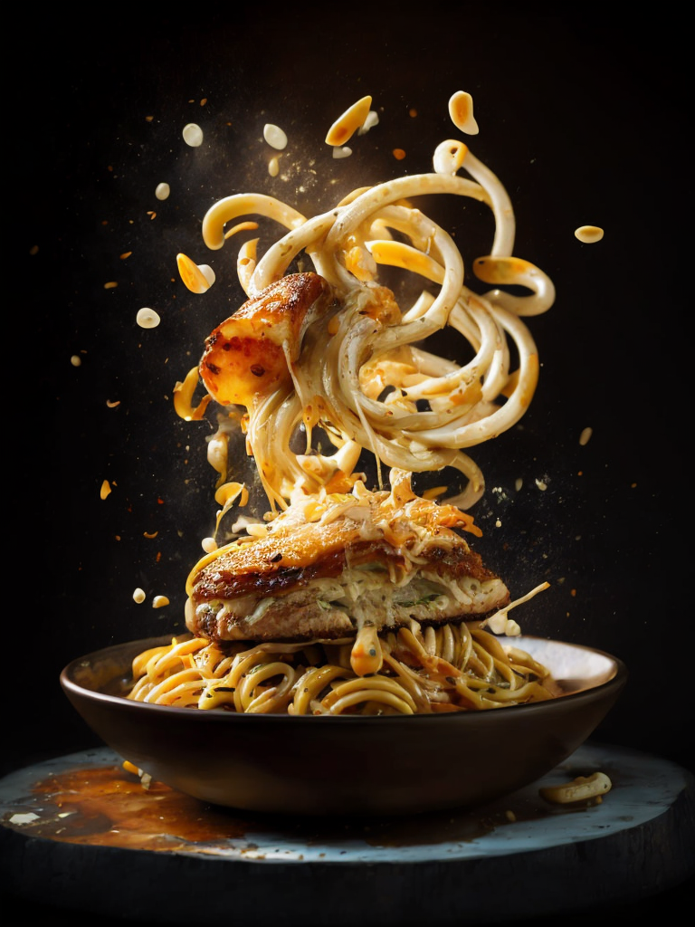 Premium Free ai Images | high quality cinematic food explosion italian ...