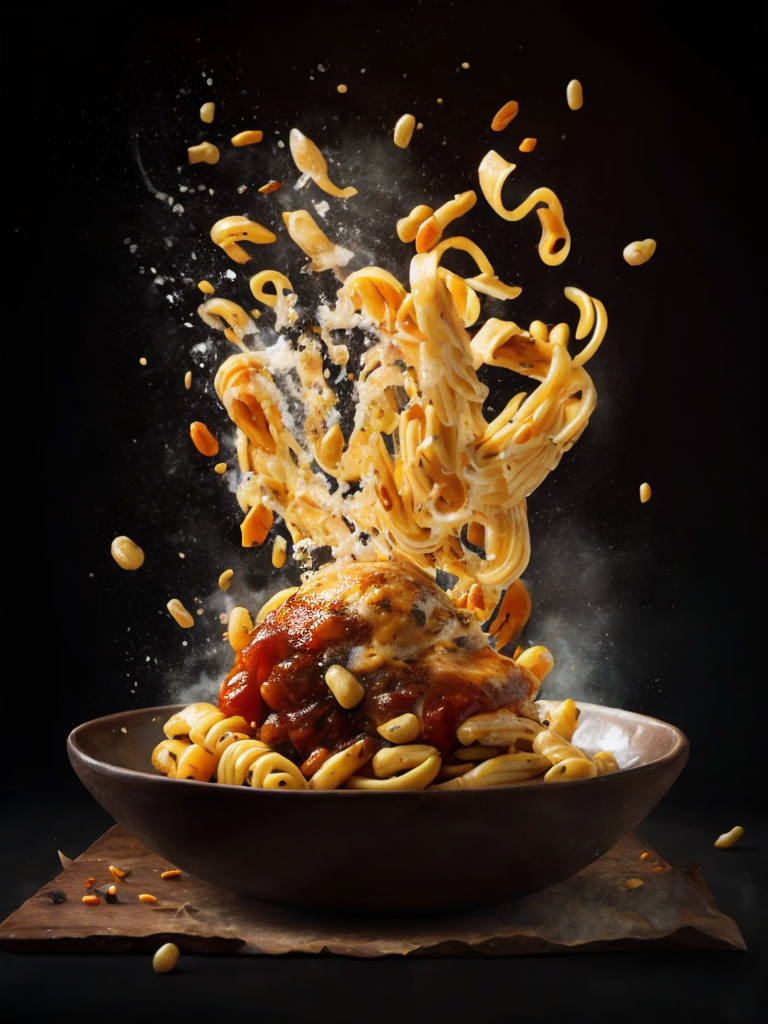 Premium Free ai Images | high quality cinematic food explosion italian ...