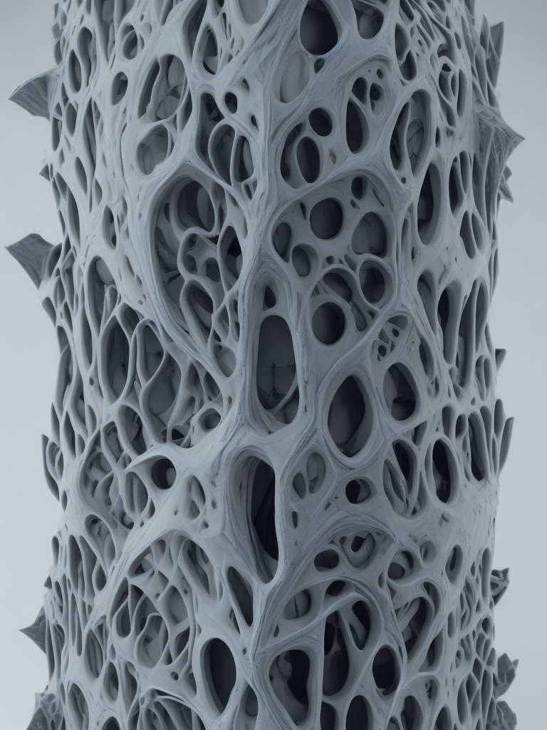 Premium Free ai Images | black color biomorphic topologies