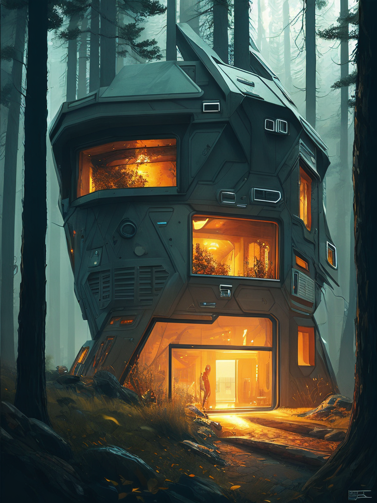 Premium Free ai Images | photo of futuristic module one bedroom cubical ...