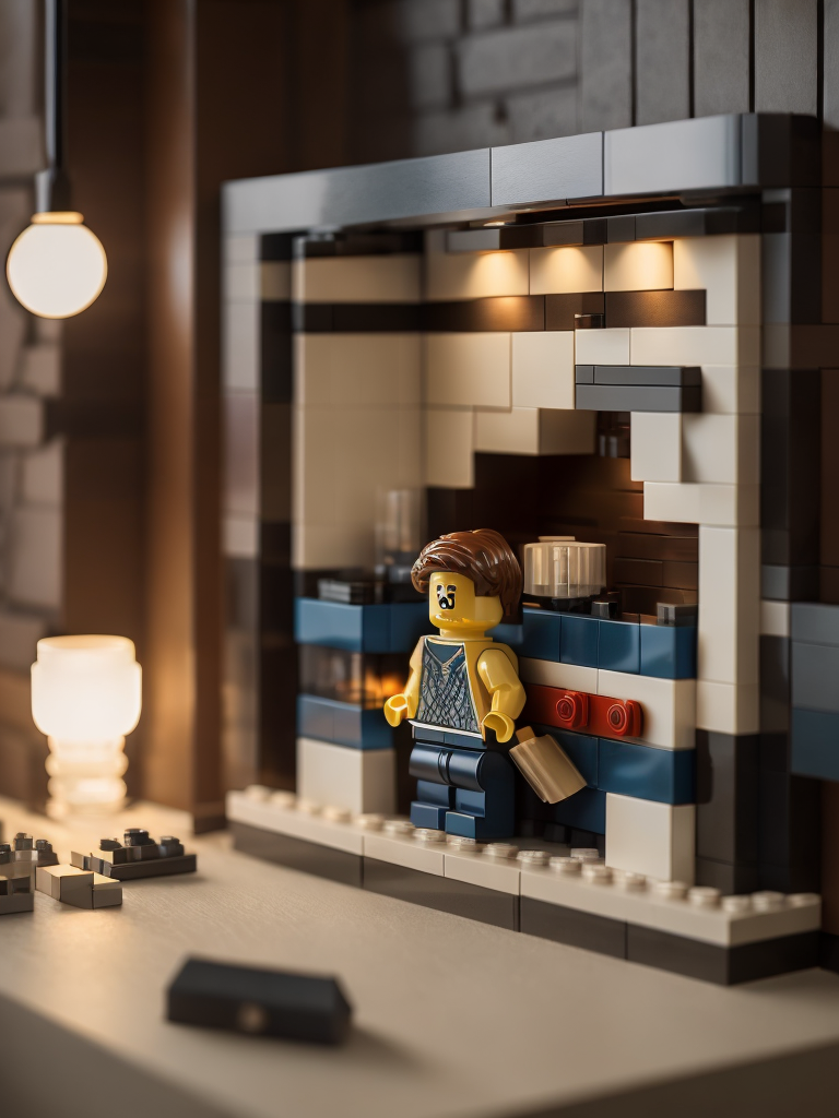 Premium Free ai Images | lego design interior