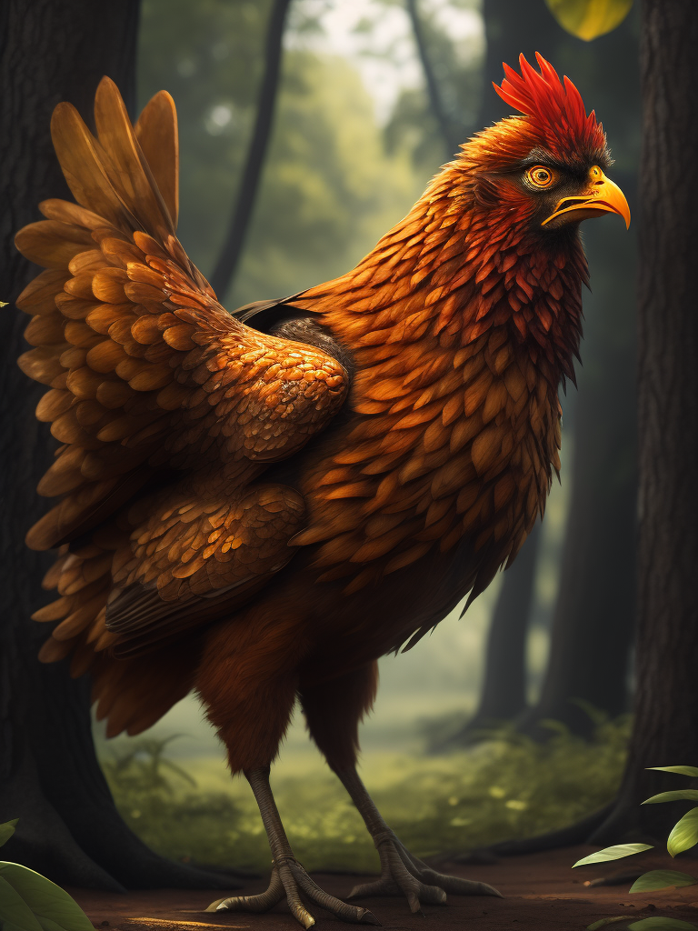 Premium Free ai Images | fried chicken growing in trees