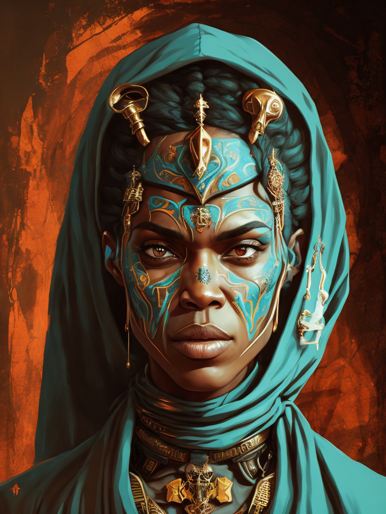 Premium Free ai Images | voodoo priest photorealistic skull and bones ...