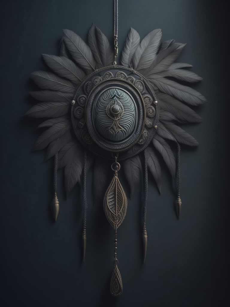 Premium Free ai Images | magical amulet from native american culture ...