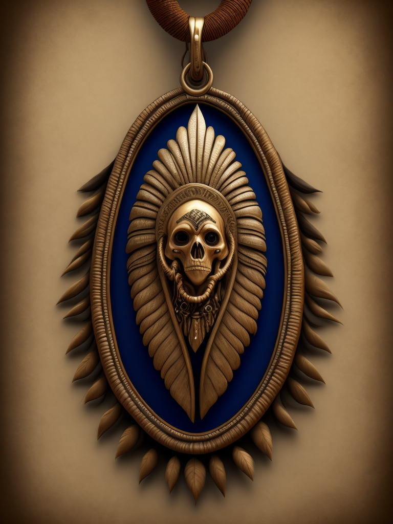 Premium Free ai Images | magical amulet from native american culture ...