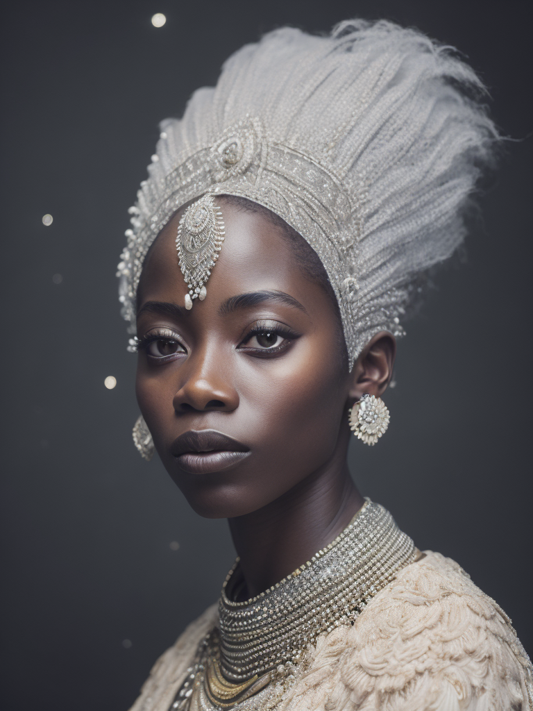 Premium Free ai Images | obatala the african orisha wearing detailed ...