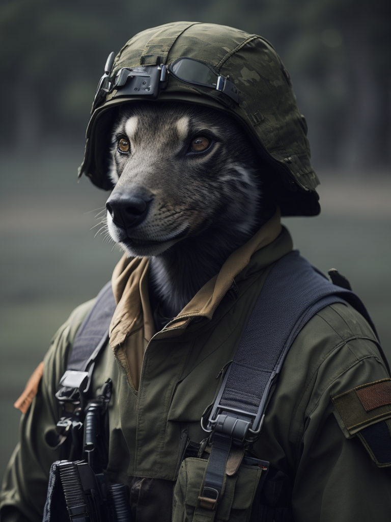 Premium Free ai Images | wild animals in military cloths wild animals ...