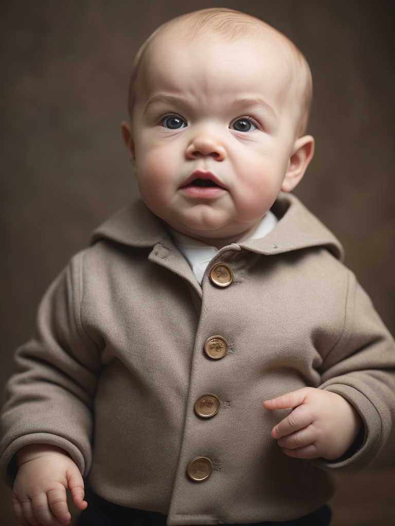 Premium Free ai Images | portrait of vladimir lenin as kid month old ...
