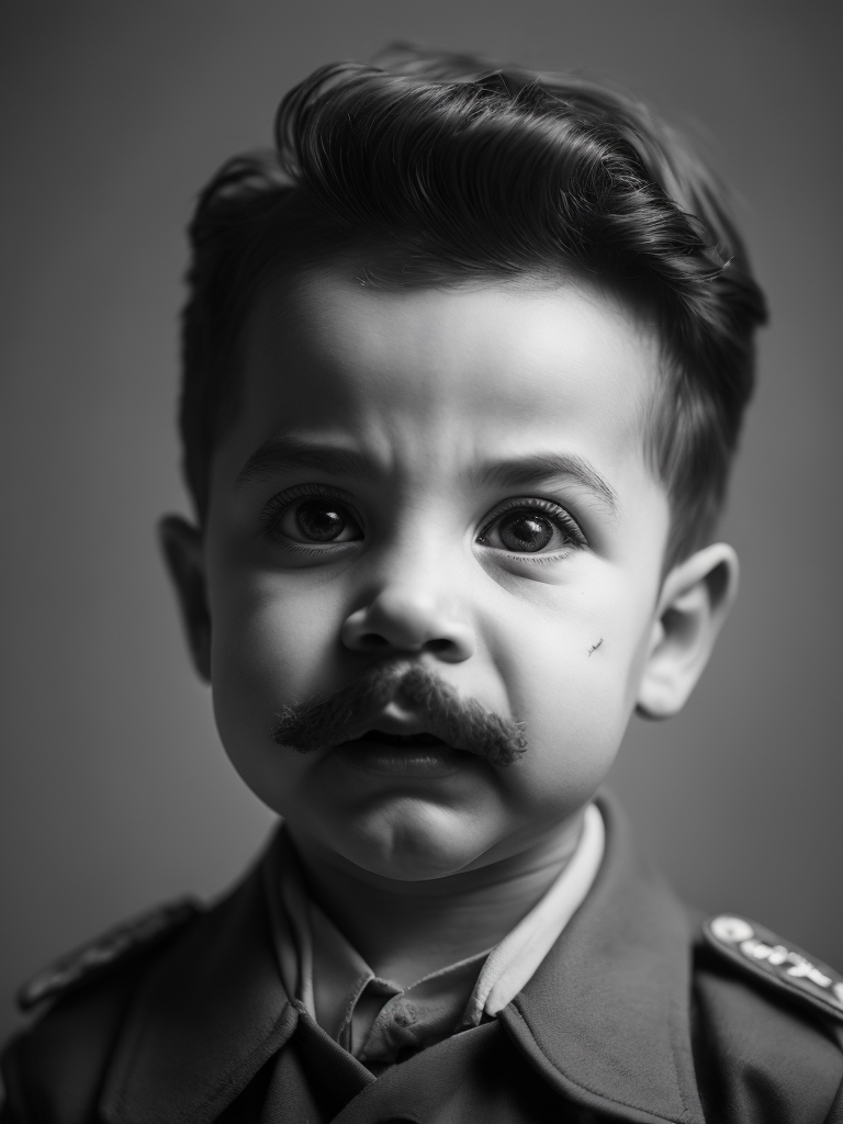 Premium Free ai Images | portrait of joseph stalin as kid month old ...