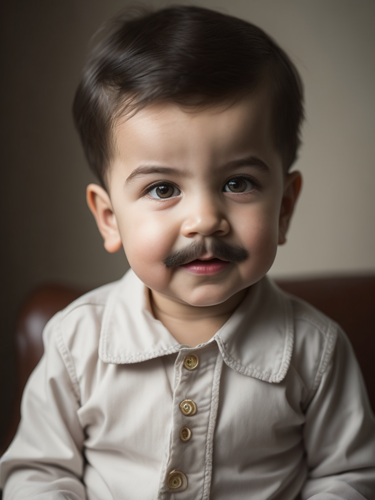 Premium Free ai Images | portrait of joseph stalin as kid month old ...