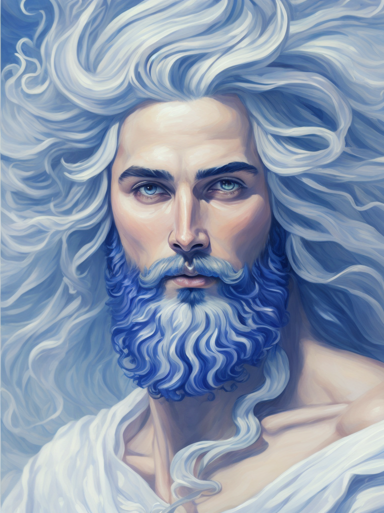 Premium Free ai Images | neptune oil on canvas surrealism neoclassicism ...