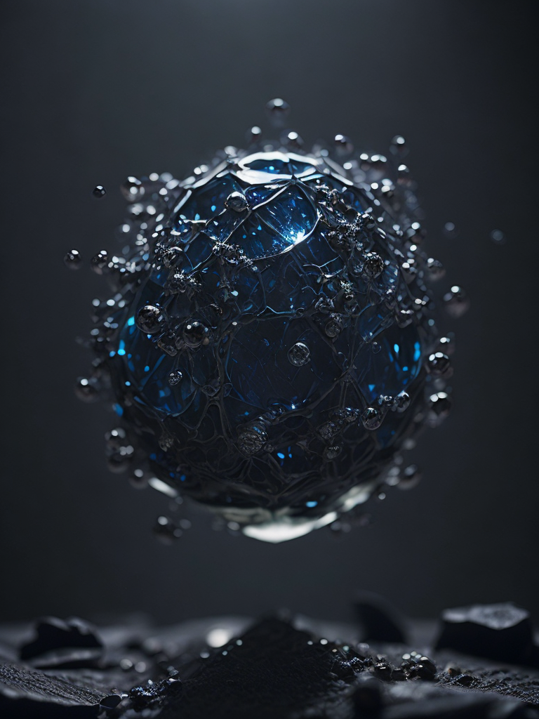 Premium Free ai Images | dark alien matter black matter organic drop ...