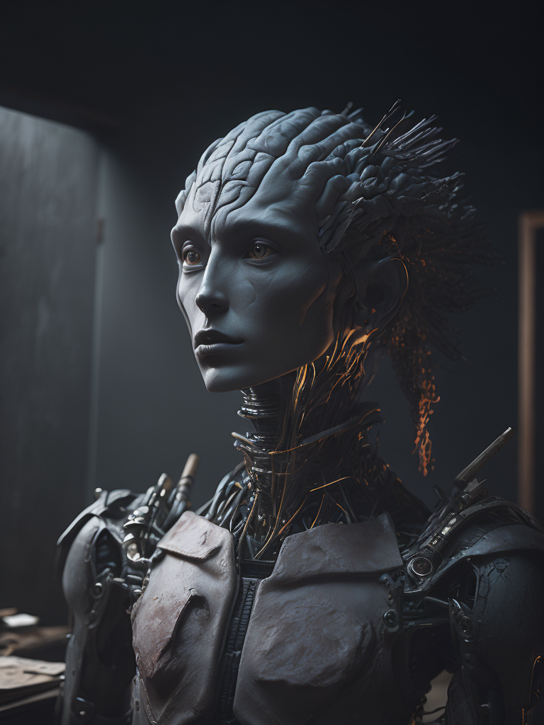 Premium Free ai Images | photorealistic illustration of robot making ...