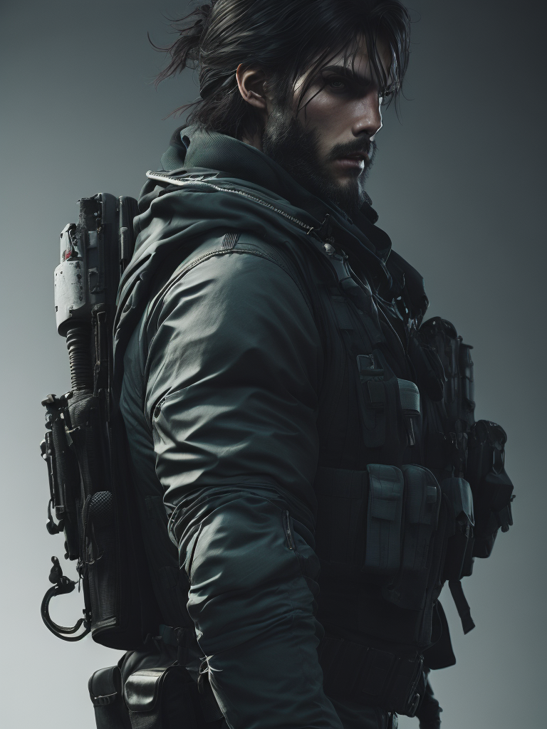 Premium Free ai Images | metal gear solid silent